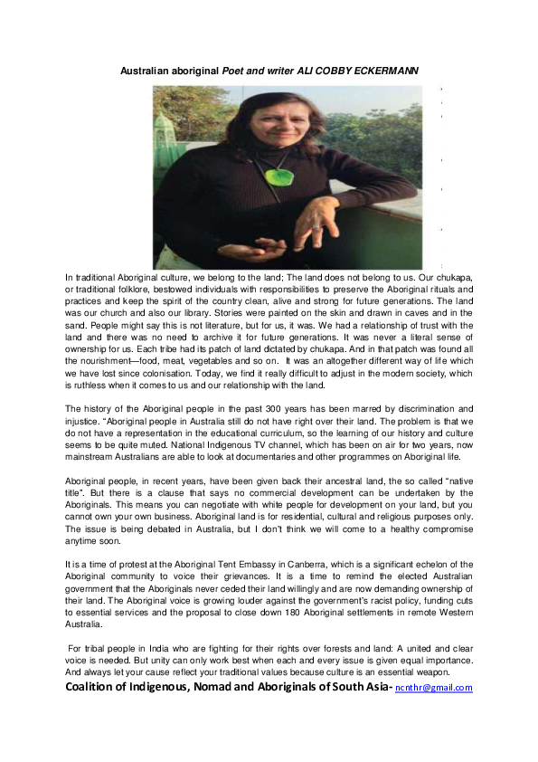 (PDF) Interview with Australian Aboriginal poet