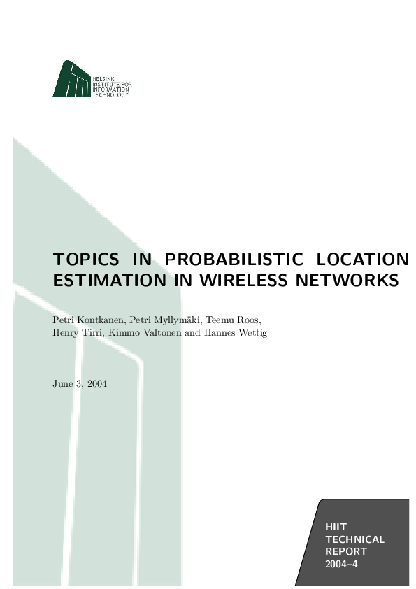 Pdf Revisiting Relative Location Estimation In Wireless Sensor