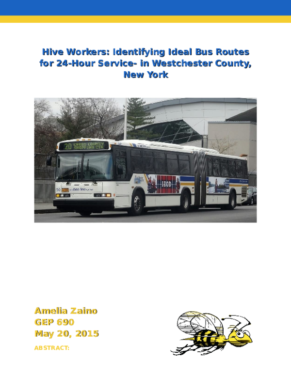 (DOC) Hive Workers: Identifying Ideal Bus Routes for 24-Hour Service in ...