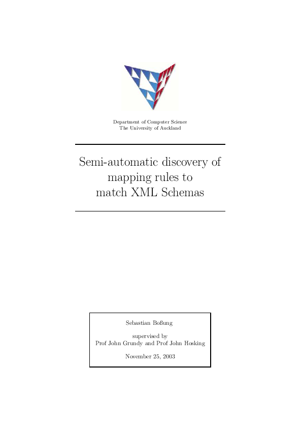 (PDF) Semi-automatic discovery of mapping rules to match XML Schemas