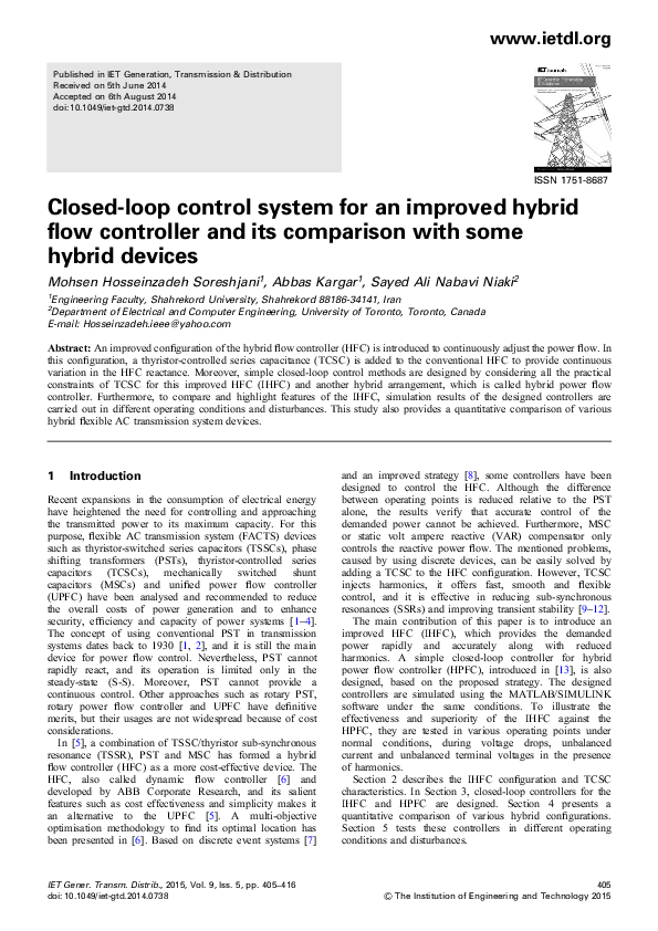 (PDF) Closed-loop control system for an improved hybrid flow controller ...