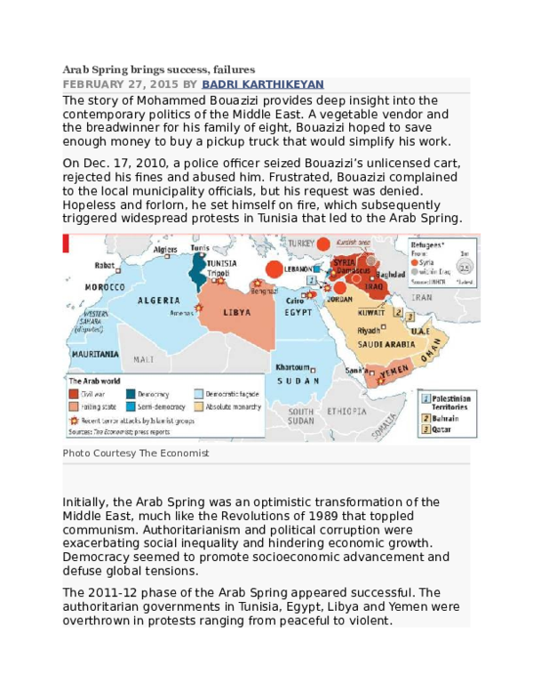 (DOC) Arab Spring success