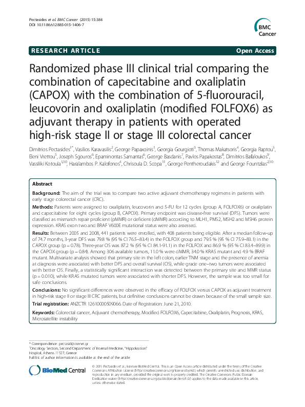 (PDF) Randomized phase III clinical trial comparing the combination of ...