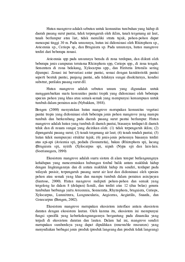 (DOC) Tugas mangrove