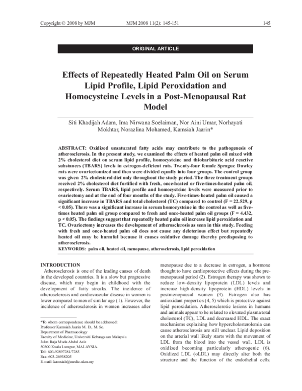 (PDF) Potential of dried bread enriched with red palm oil to improve lipid profile, and control ...