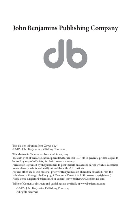 (PDF) Two models for metaphor translation