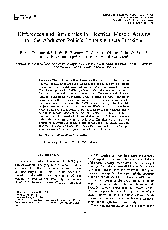 (PDF) Differences and similarities in electrical muscle activity for ...