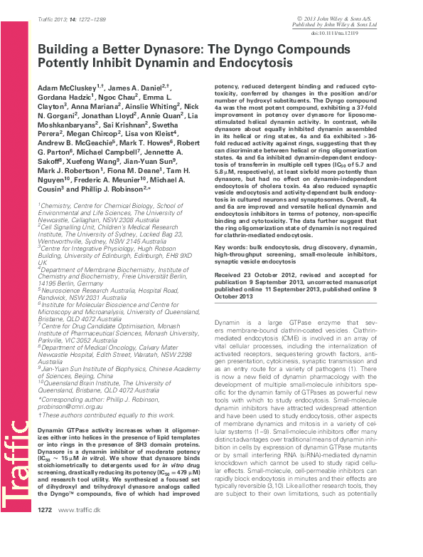 (PDF) Building a Better Dynasore: The Dyngo Compounds Potently Inhibit ...