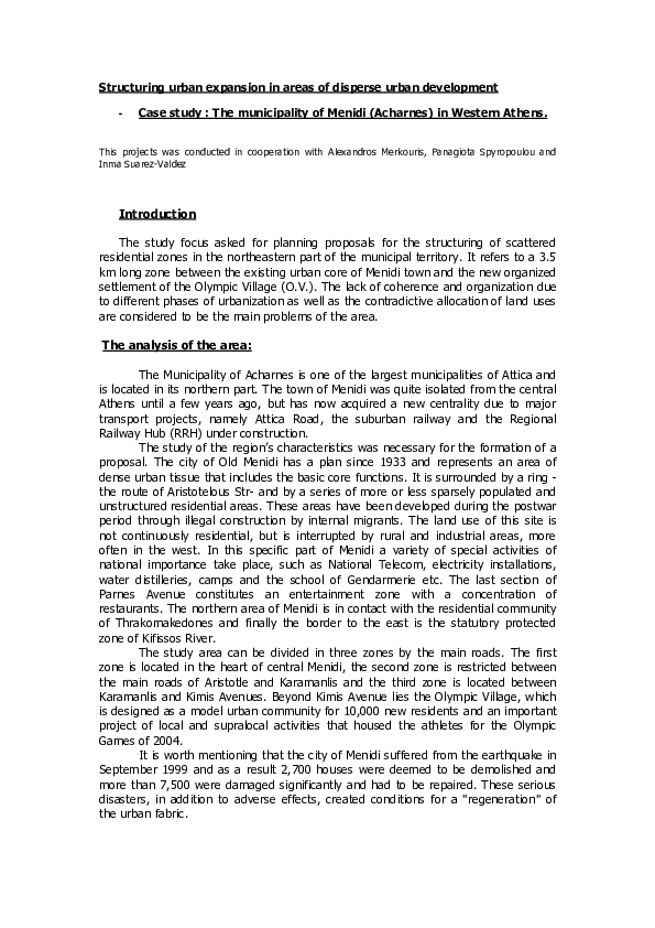 (PDF) Structuring urban expansion in areas of disperse urban ...