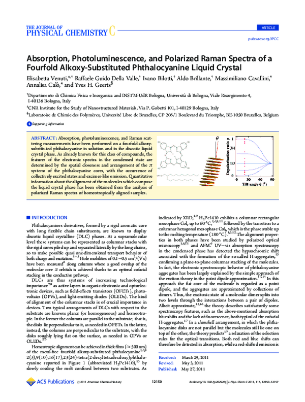 (PDF) Absorption, Photoluminescence, and Polarized Raman Spectra of a ...