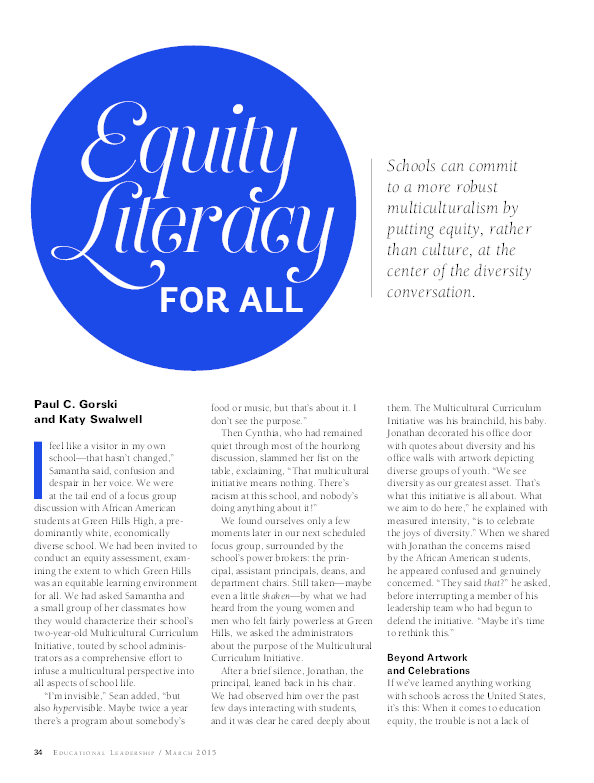 (PDF) Equity Literacy for All