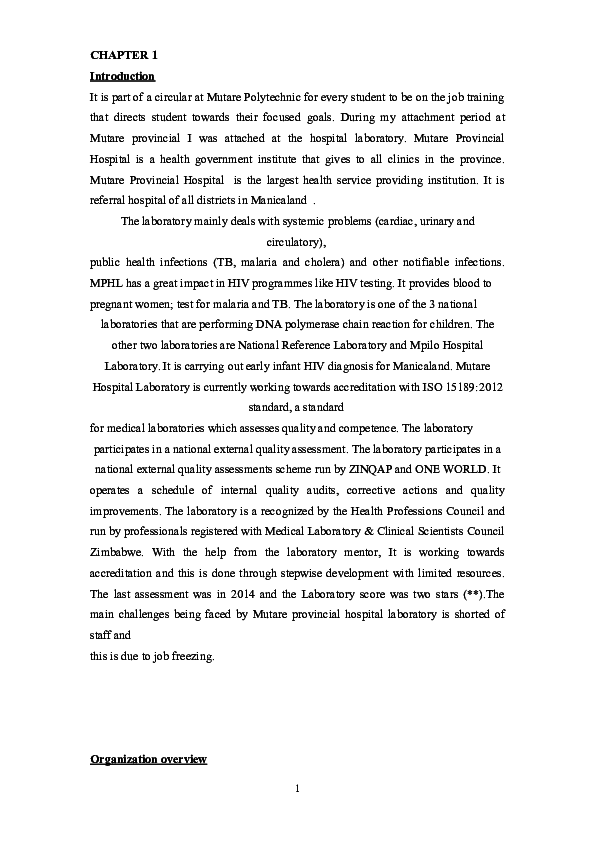 (DOC) science tech nc1 industrial attachment report