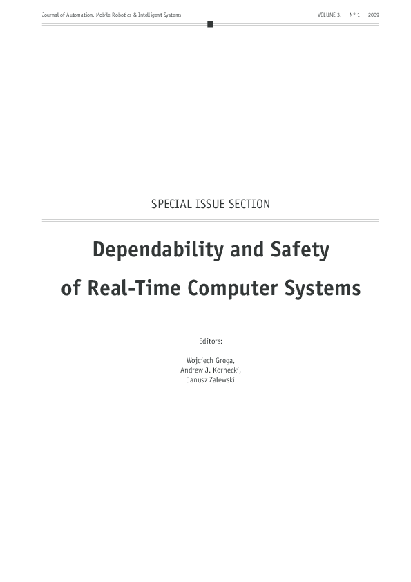 (PDF) Dependability and Safety of Real-Time Computer Systems