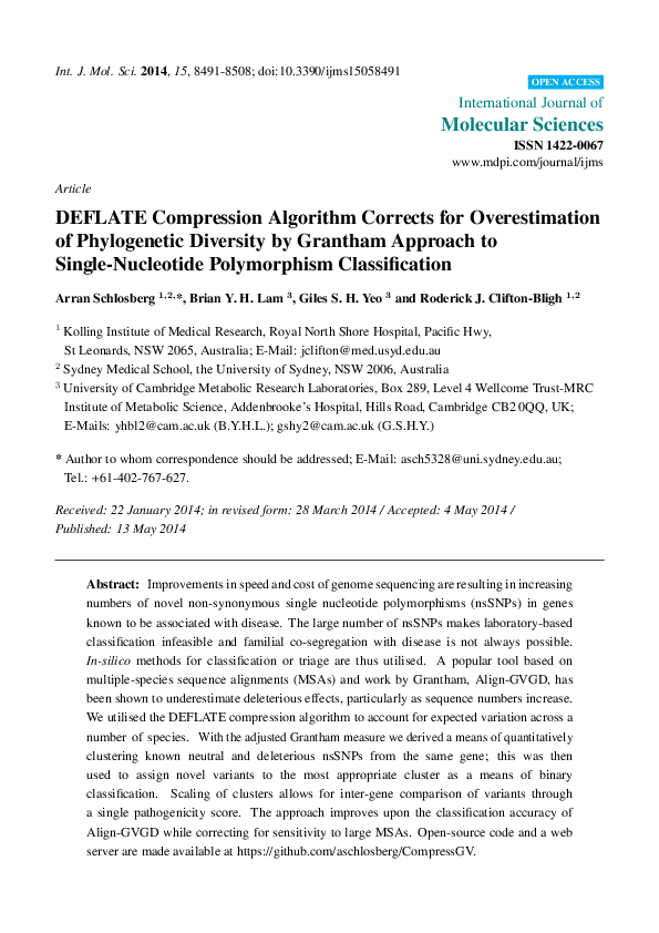(PDF) DEFLATE Compression Algorithm Corrects for Overestimation of Phylogenetic Diversity by ...