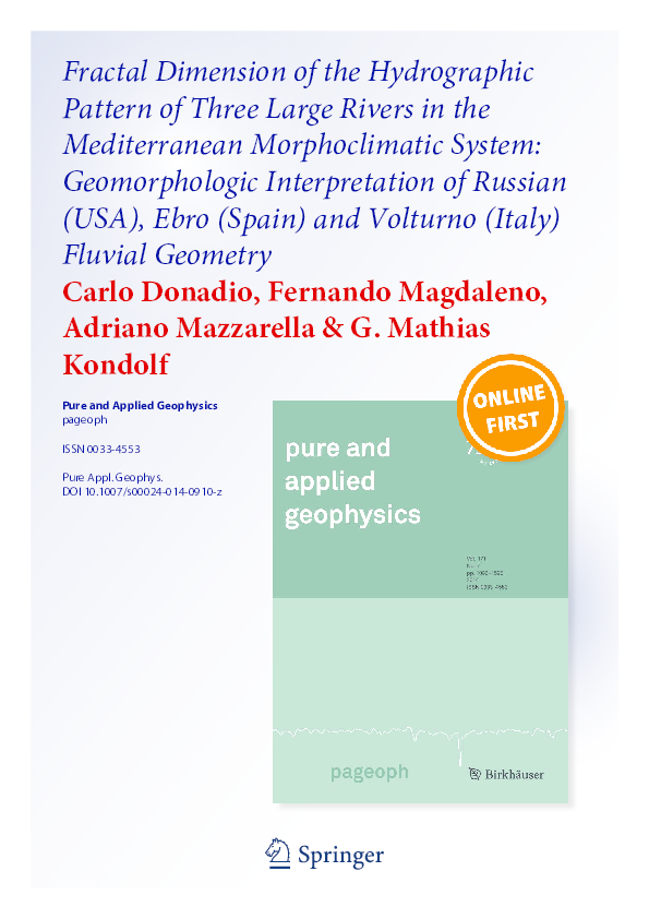 (PDF) Fractal dimension of hydrographic pattern of three large rivers ...