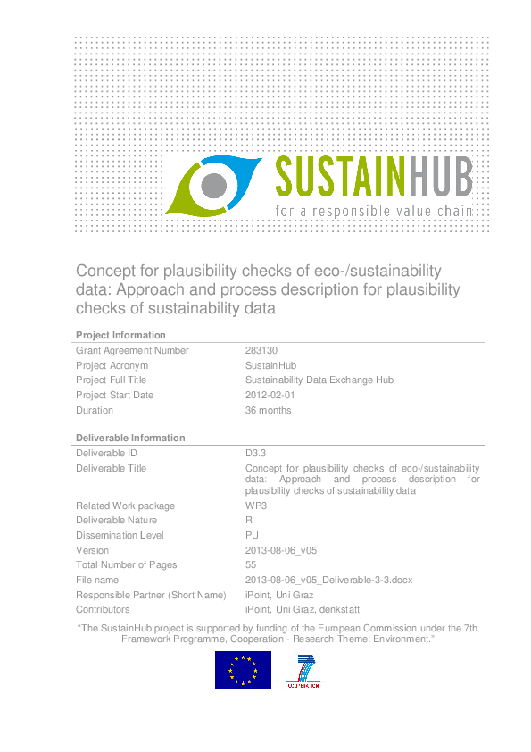 (PDF) Concept for plausibility checks of eco-/sustainability data ...