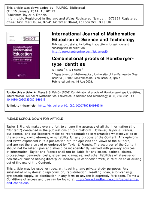 Pdf Combinatorial Proofs Of Honsberger Type Identities