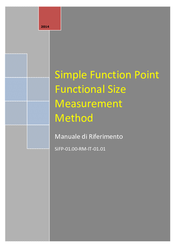 (PDF) Simple Function Point: Reference Manual IT-01.01