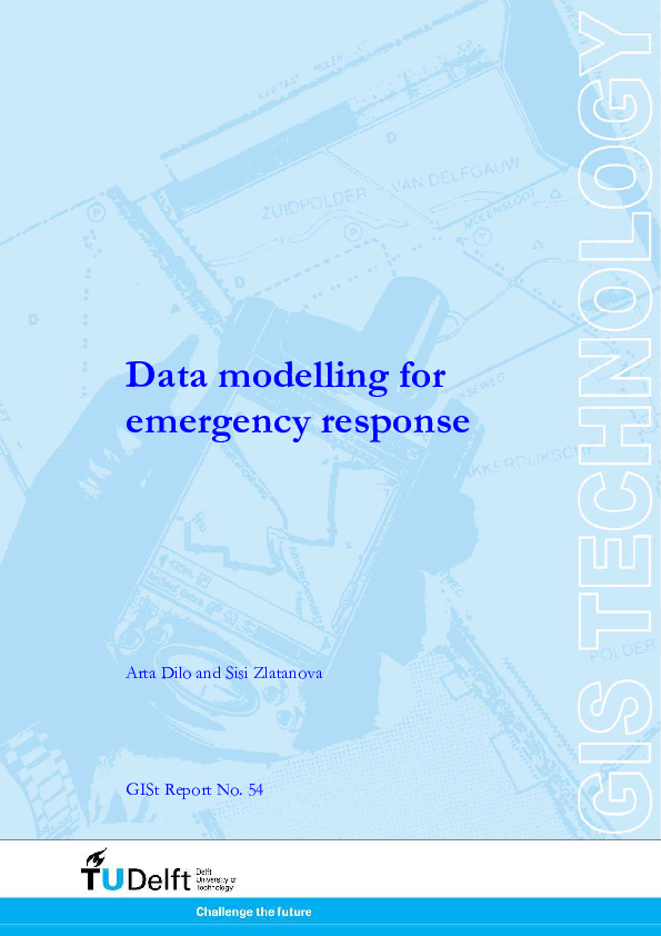 (PDF) Data modelling for emergency response
