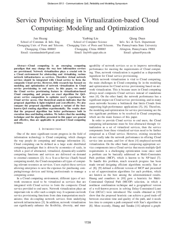 (PDF) Novel End-to-End Quality of Service Provisioning Algorithms for ...