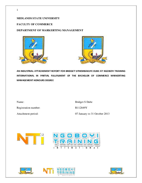 (PDF) work related learning report