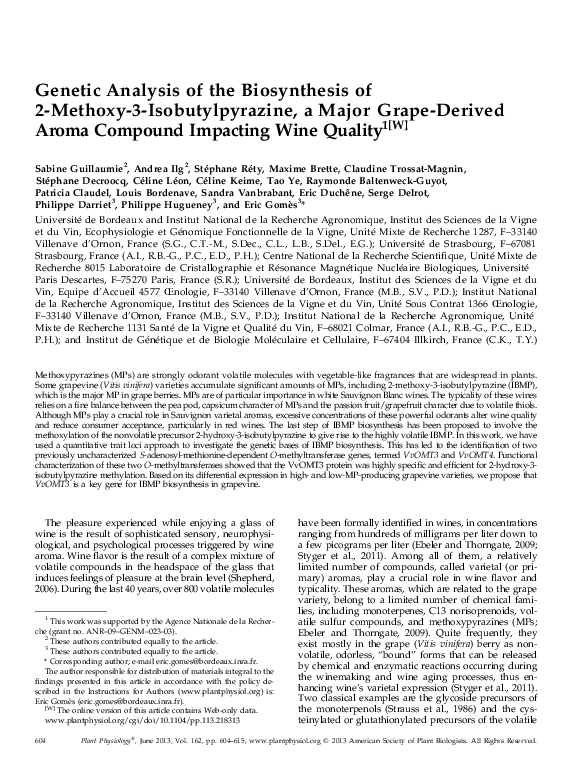 (PDF) Genetic Analysis of the Biosynthesis of 2-Methoxy-3 ...