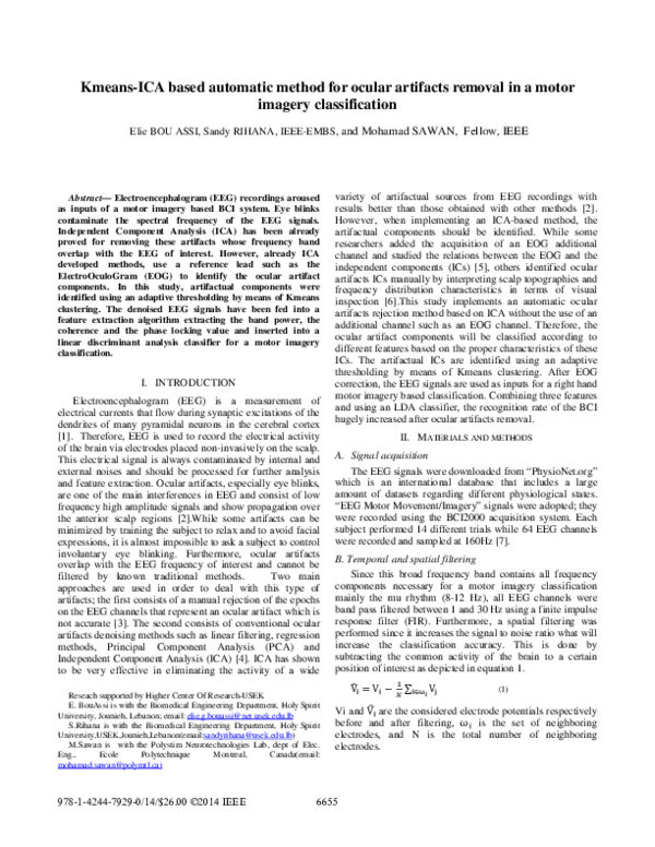 (PDF) Kmeans-ICA based automatic method for ocular artifacts removal in ...