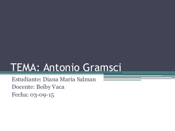 (PPT) Antonio gramsci