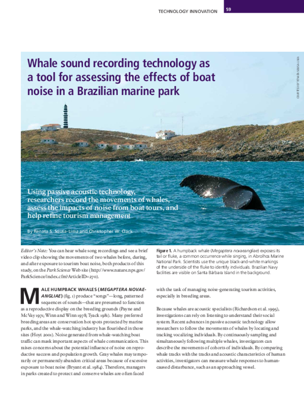 (PDF) Whale sound recording technology as a tool for assessing the ...