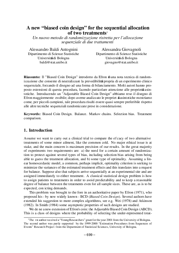 (PDF) A new 'biased coin design' for the sequential allocation of two ...