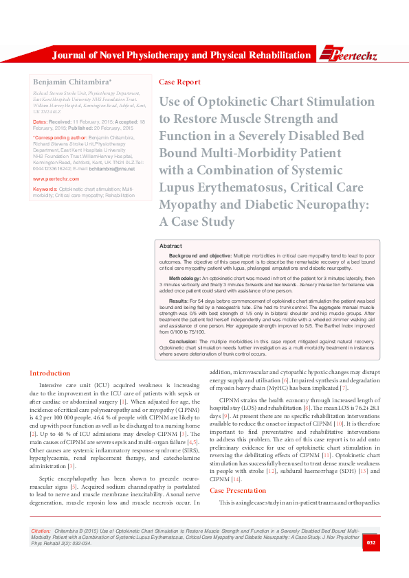 (PDF) Use of Optokinetic Chart Stimulation to Restore Muscle Strength ...