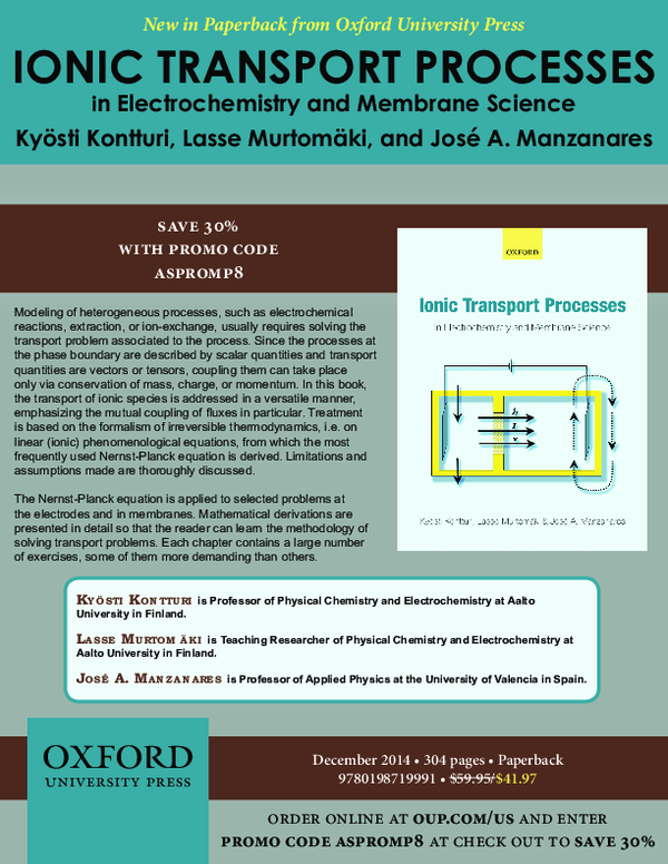 (PDF) Ionic Transport Processes
