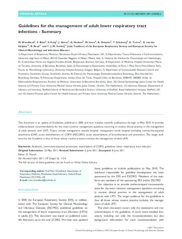 (PDF) Guidelines for the management of adult lower respiratory tract ...