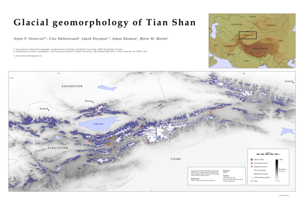 (PDF) Glacial geomorphological map of the Tian Shan