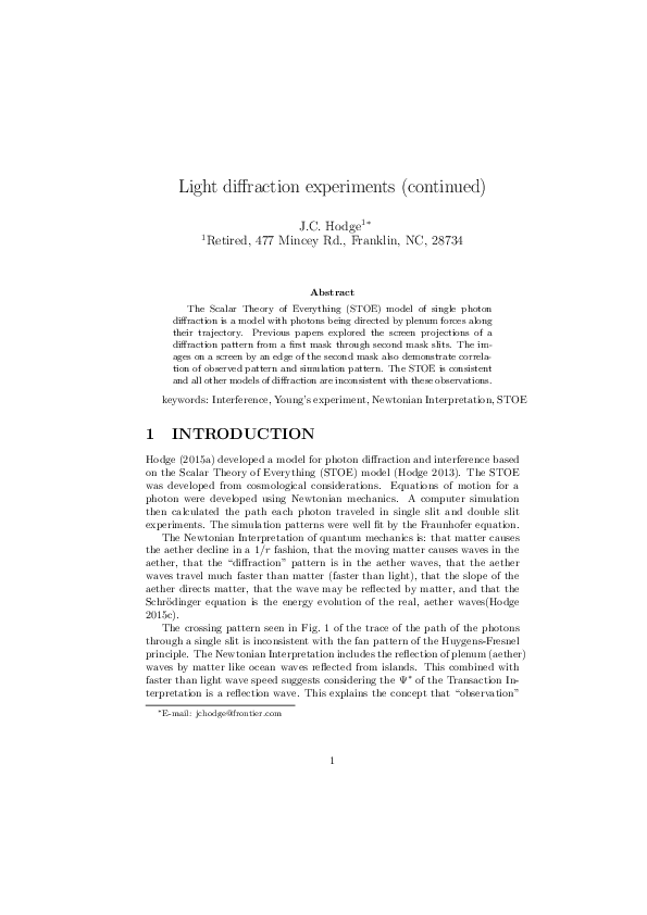 (PDF) Light diffraction experiments (continued)
