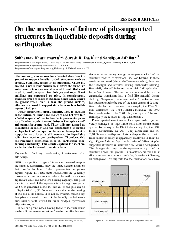 (PDF) Designing Pile Foundations for Seismic Safety