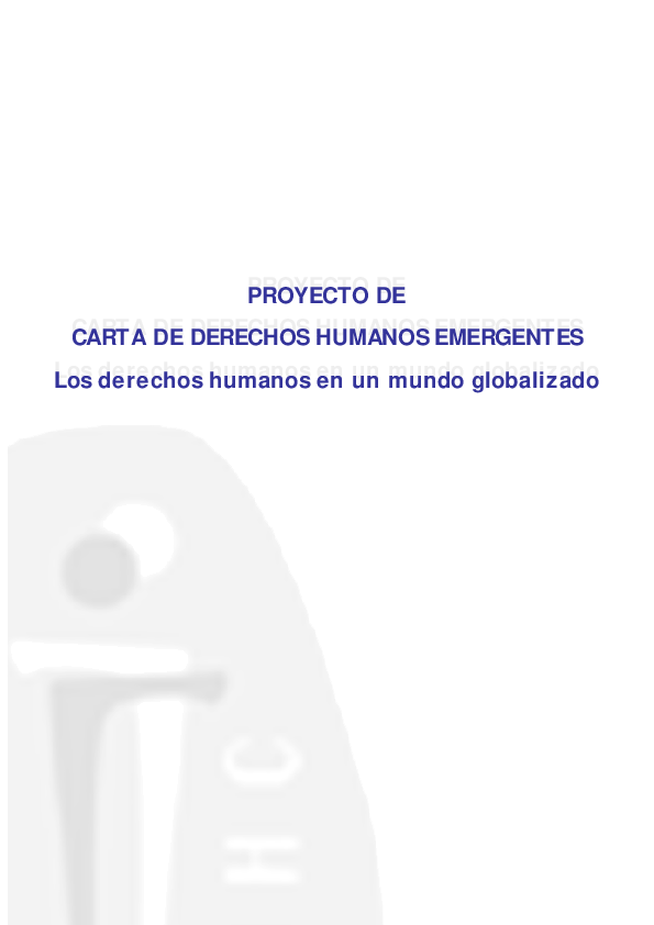 (PDF) Carta Derechos Humanos Emergentes
