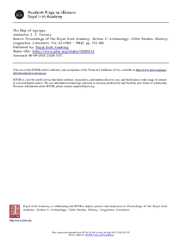 (PDF) The Map of Agrippa