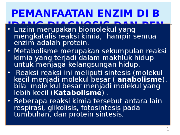 (PPT) 5-enzim-di-bidang-diagnosis-dan