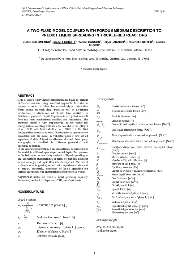 (PDF) Development of a hybrid pressure drop and liquid holdup ...