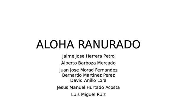 (PPT) ALOHA RANURADO