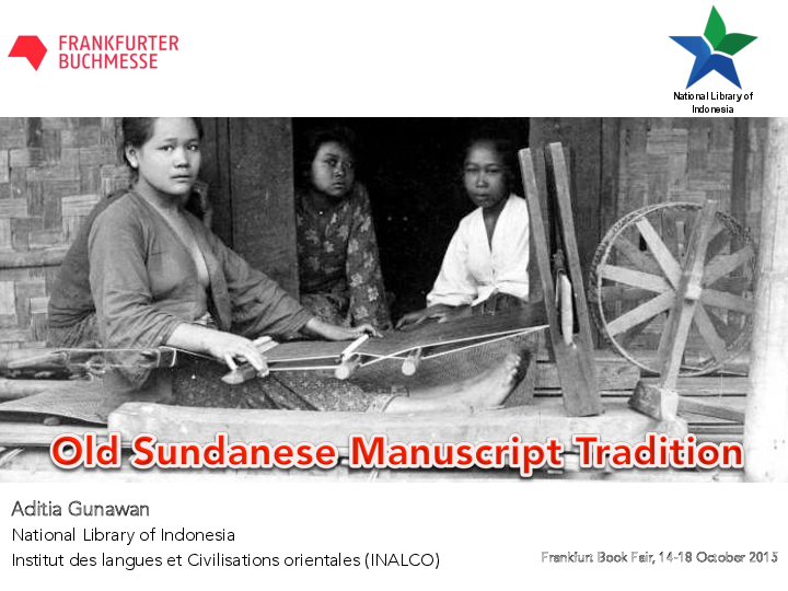 (PDF) Old Sundanese Manuscript Tradition (ppt)