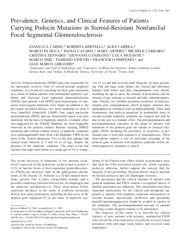 (PDF) Prevalence, genetics, and clinical features of patients carrying ...
