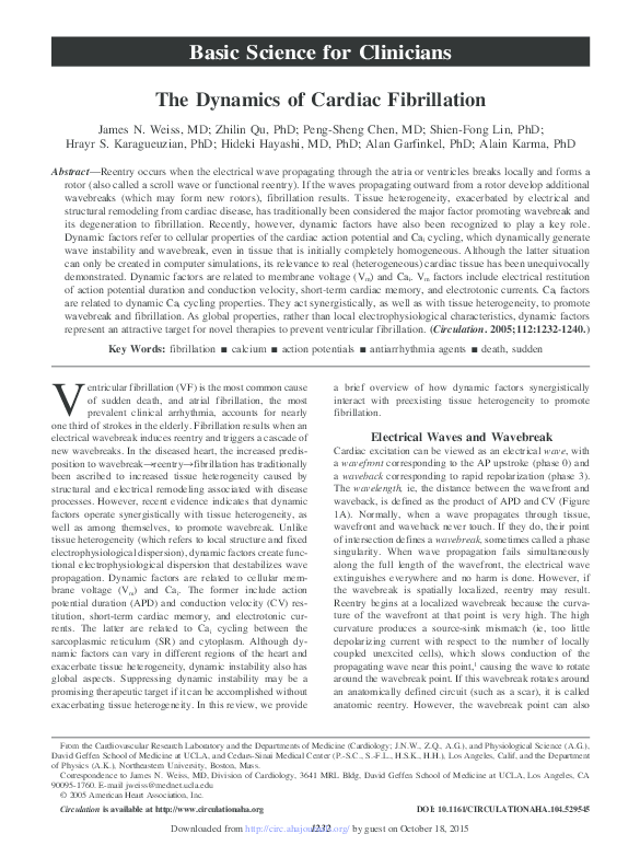 (PDF) Panoramic optical mapping shows wavebreak at a consistent anatomical site at the onset of ...