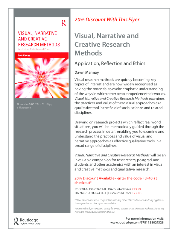 (PDF) Visual, narrative and creative research methods: application ...