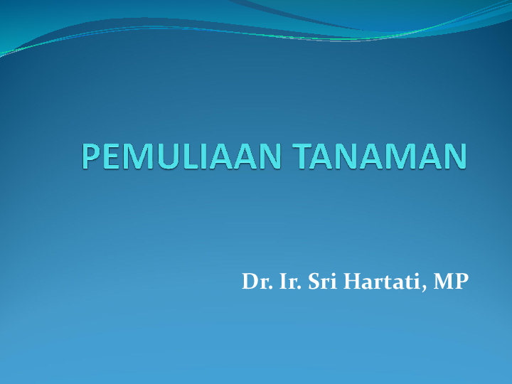 (PDF) PEMULIAAN TANAMAN print