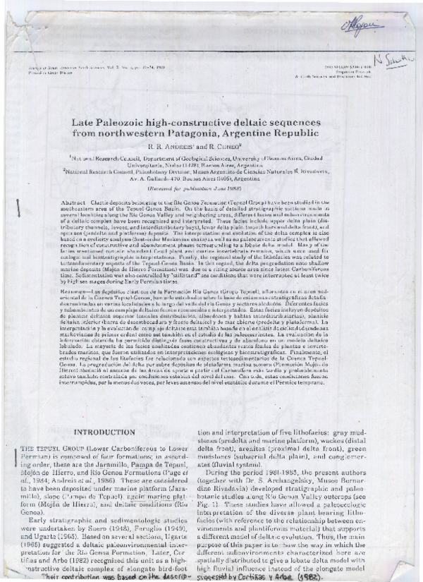 (PDF) Late paleozoic high-constructive deltaic sequences from ...