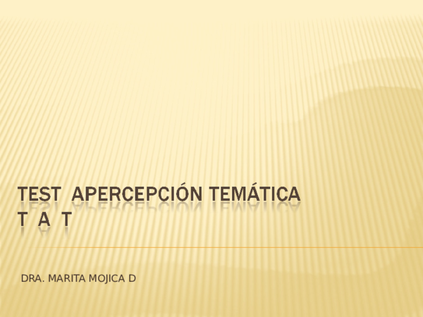 (PPT) Test Apercepcion Tematica