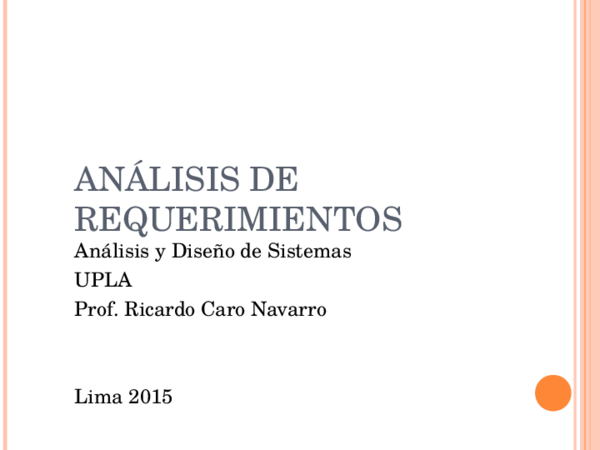 (PPT) Analisis requerimientos recopilacion