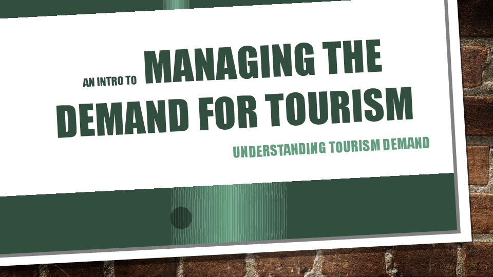 (PPT) Tourism Demand